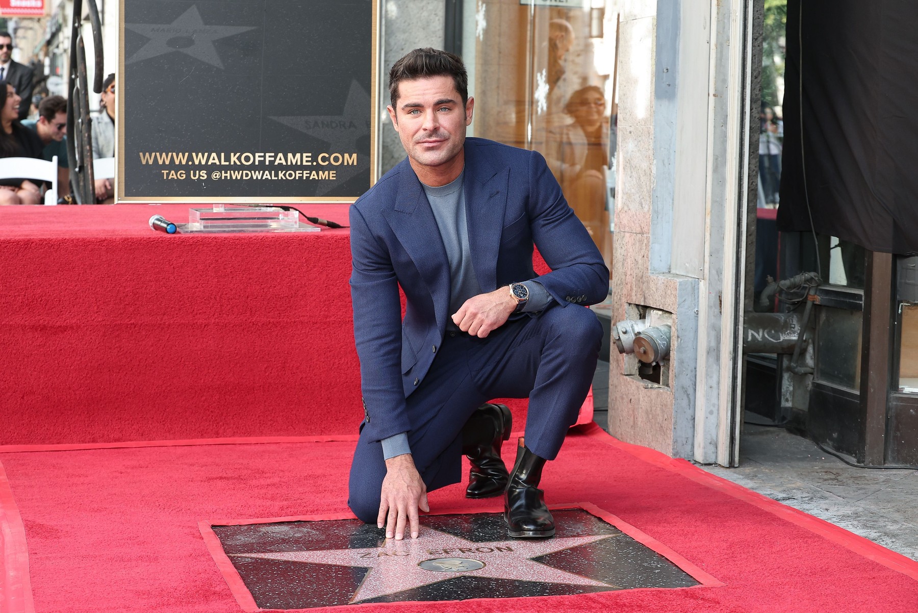 Zac Efron remembered Matthew Perry while receiving a star on the ...
